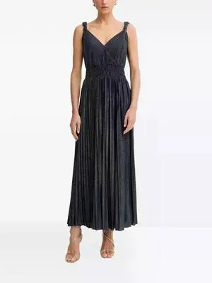 MORGAN Pleated Maxi Dress - Blue