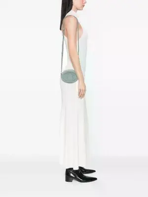 Celine Small Calfskin Cuir Triomphe Oval Crossbody Bag - Blue