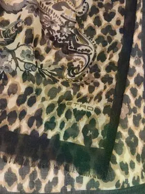 Etro Animal-print Floral-print Scarf