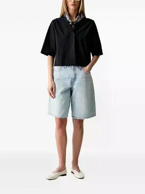 LEVI'S Middy Faded-effect Denim Shorts