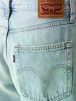 LEVI'S Middy Faded-effect Denim Shorts