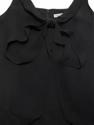 Acne Studios Bow-detail Silk Midi Dress
