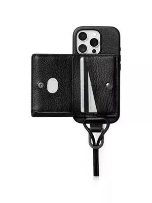 OBJCTS.IO Pebbled-leather Iphone Case - Black