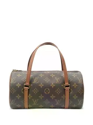 LOUIS VUITTON 26 Papillon Monogram Tote Bag - Brown