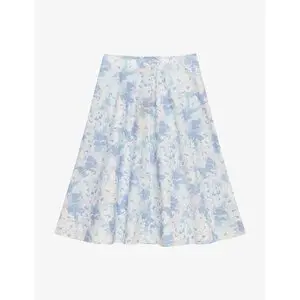 Marni Floral-print Cotton Midi Skirt - Pfb21