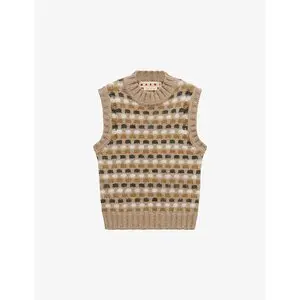Marni Jacquard Shetland Wool-blend Vest