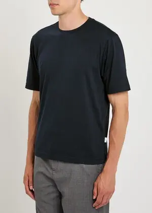 LARDINI Cotton And Silk-blend T-shirt