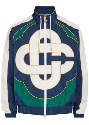 Casablanca Logo Colourblock Shell Jacket - Multicoloured