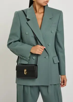 Savette Symmetry Grained Leather Mini Bag