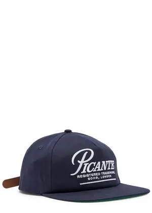 PICANTE Record Crew Embroidered Cotton Cap - Navy