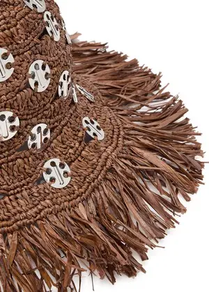 Rabanne 1969 Disc Raffia Sun Hat