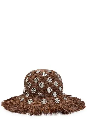 Rabanne 1969 Disc Raffia Sun Hat