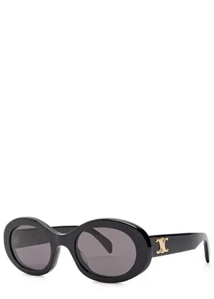 Celine Oval-frame Sunglasses - Black