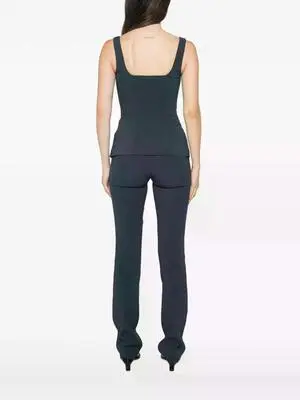 Patrizia Pepe Button-up Stretch-crêpe Top