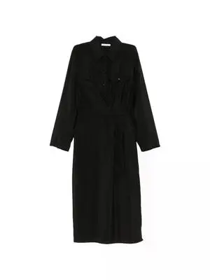 Patrizia Pepe Long Sleeve Shirt Midi Dress