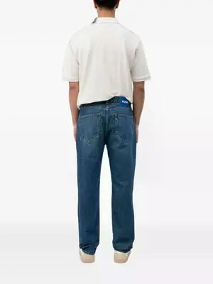 Hugo Logo-patch Straight-leg Jeans