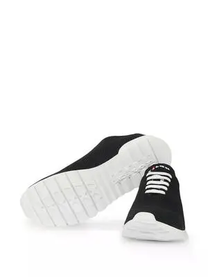 Kiton Knitted Running Sneakers - Black