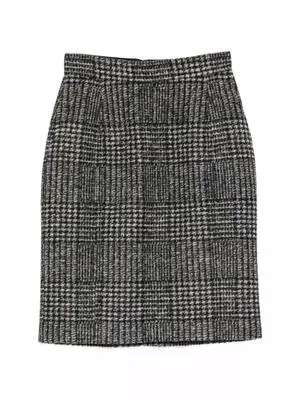 N°21 Prince Of Wales Check Skirt - Grey