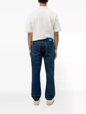 Hugo Jonah Logo-patch Straight-leg Jeans