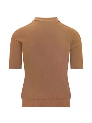 AROVESCIO Short-sleeve Polo Shirt - Brown