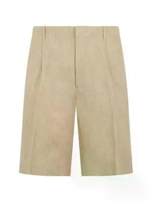 SLOWEAR Pleated Tailored Shorts - Neutrals