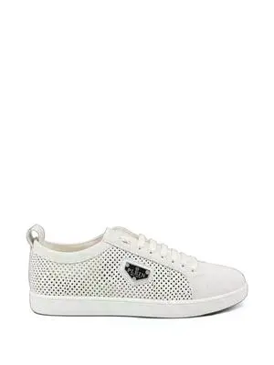 Philipp Plein Perforated Suede Lace-up Sneakers - Neutrals