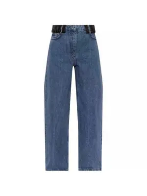 IRO PARIS Archies Leather-trimmed Jeans