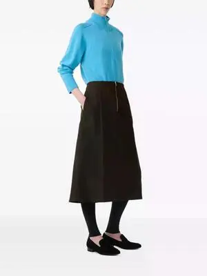Studio Nicholson Darc Pressed-crease Midi Skirt