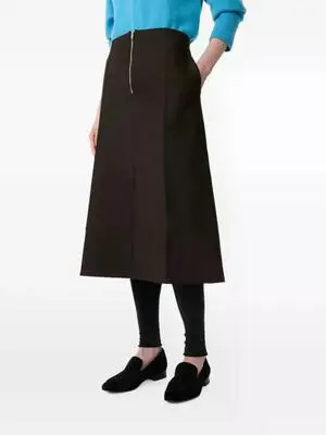 Studio Nicholson Darc Pressed-crease Midi Skirt