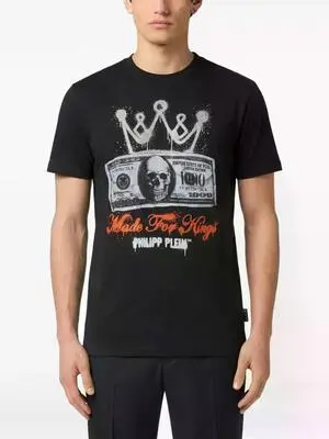 Philipp Plein Jersey T-shirt Crown Dollar