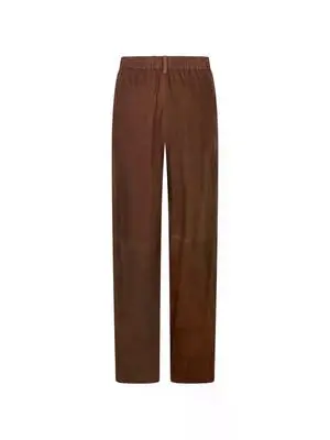 Fabiana Filippi Suede Wide-leg Trousers
