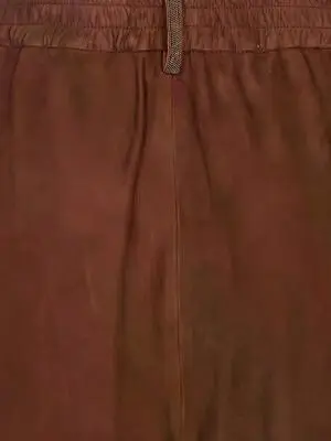 Fabiana Filippi Suede Wide-leg Trousers