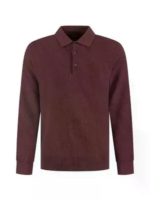 Brioni Knitted Polo Shirt - Red