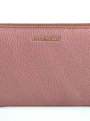COCCINELLE Large Metallic Grained Leather Wallet