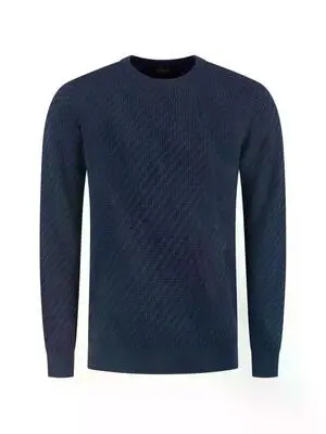 Brioni Textured-knit Crew-neck Sweater