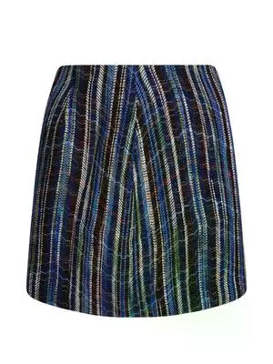 Missoni Striped Knitted Mini Skirt - Blue