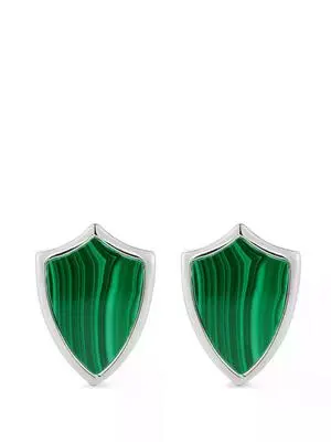 Mateo Malachite Shield Cufflinks