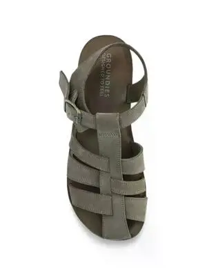 GROUNDS Catania Buckle-fastening Caged Sandals