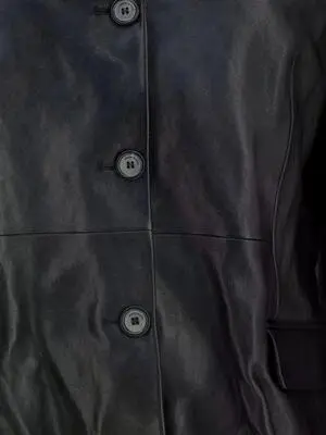 Magda Butrym Leather Single-breasted Blazer