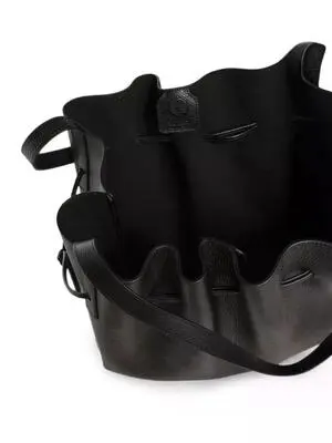 Yuzefi Scallop Pebble-grain Leather Tote Bag