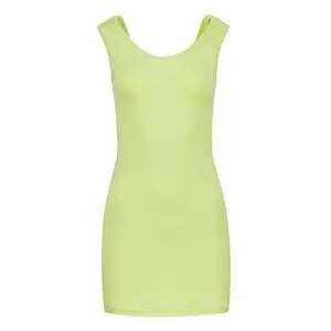 CONQUISTA Sleeveless Drape Back Dress
