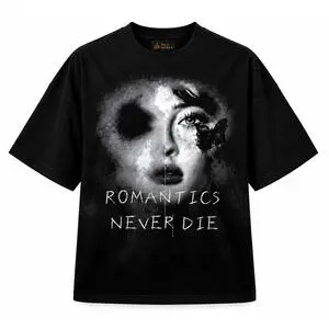 CHIC URBAN Romantics Never Die Graphic T-shirt - Black