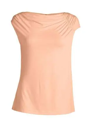 CONQUISTA Sleeveless Asymmetrical Top - Orange