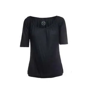 CONQUISTA Short Sleeve Top - Black