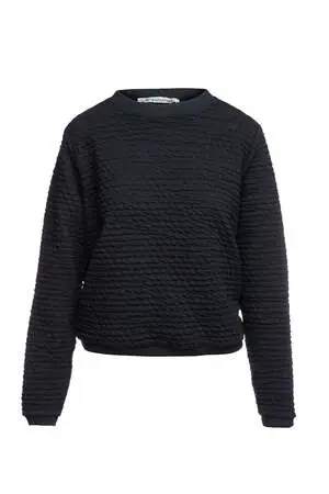 CONQUISTA Jacquard Sweatshirt - Black
