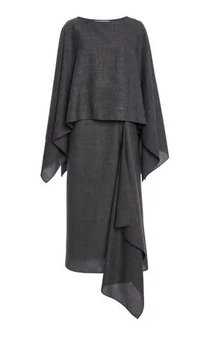 Michael Kors Wool-blend Caftan Midi Dress