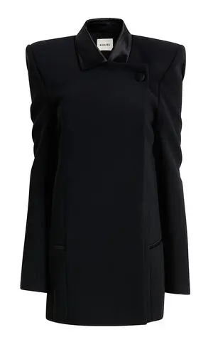 Khaite Armair Crepe Jacket - Black