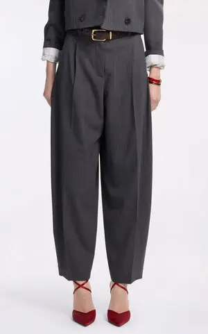 Elie Saab Wool-blend Straight-leg Pants