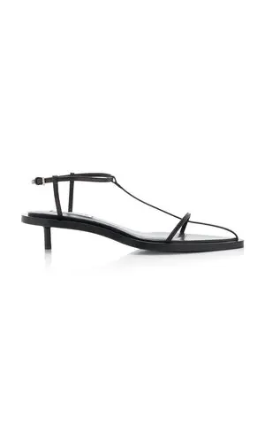 JIL SANDER Leather Sandals - Black