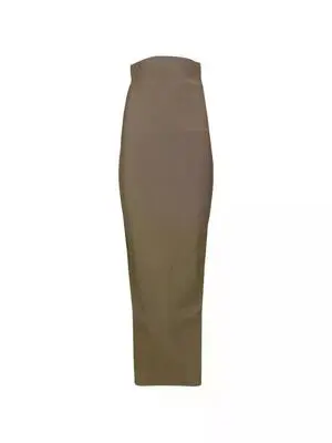 Rick Owens Dirt Pillar Maxi Skirt - Brown